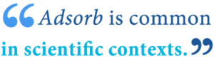 Adsorb vs. Absorb – What’s the Difference? - Writing Explained