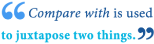 Compare To or Compare With: What’s the Difference? - Writing Explained