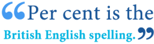 Per cent or Percent: What’s the Difference? - Writing Explained
