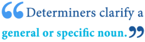 What is a Determiner? Definition, Examples of Grammatical Determiners ...