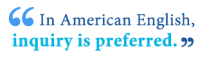 Inquiry vs. Enquiry: What’s the Difference? - Writing Explained