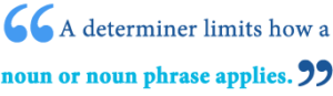 What is a Determiner? Definition, Examples of Grammatical Determiners ...