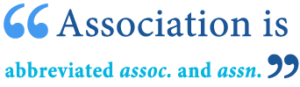 What is the Abbreviation for Association? - Writing Explained