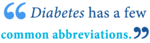 What is the Abbreviation for Diabetes? - Writing Explained