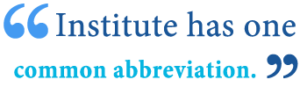 What is the Abbreviation for Institute? - Writing Explained