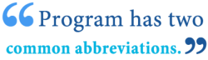 What is the Abbreviation for Program? - Writing Explained
