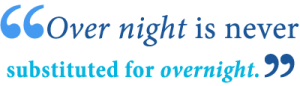 Overnight or Over Night – What’s the Difference? - Writing Explained