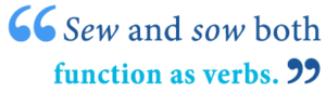 Sew vs. Sow – What’s the Difference? - Writing Explained