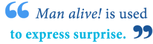 What Does Man Alive Mean? - Writing Explained