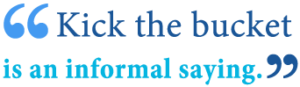 What Does Kick the Bucket Mean? - Writing Explained