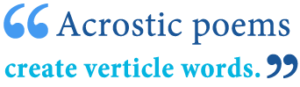 What is an Acrostic Poem? Definition, Examples of Literary Acrostics ...