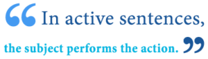 What is an Active Sentence? - Examples of Active Voice Sentences ...