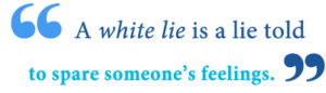 What Does White Lie Mean? - Writing Explained